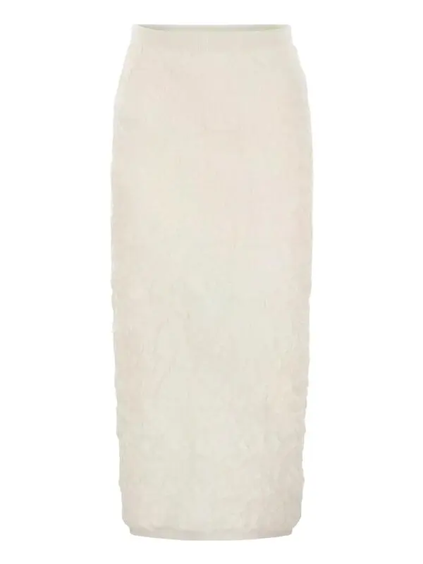 Fabiana Filippi Embossed Skirt - Neutrals