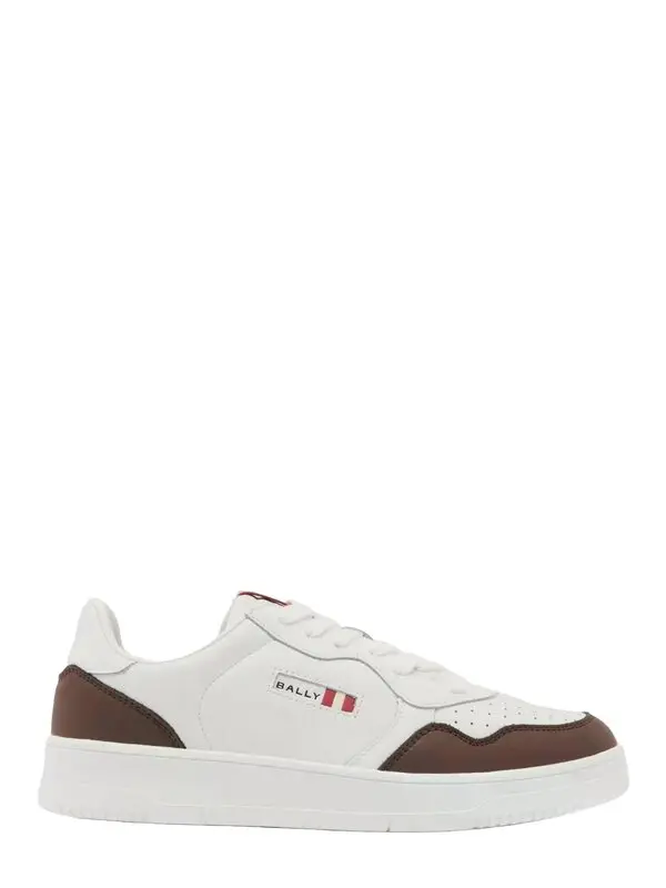 Bally Jasper Ribbon-detail Leather Sneakers - White