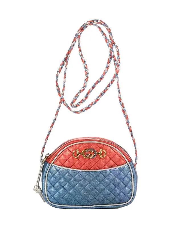 Gucci Quilted Camera Bag - Blue