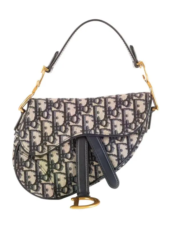 Dior Monogram Saddle Shoulder Bag - Blue