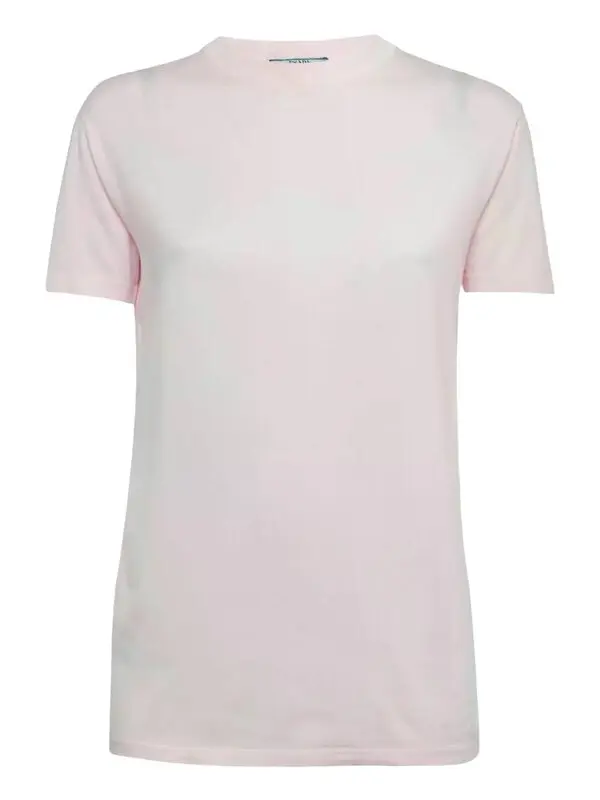 Prada Cotton Crew-neck T-shirt - Pink