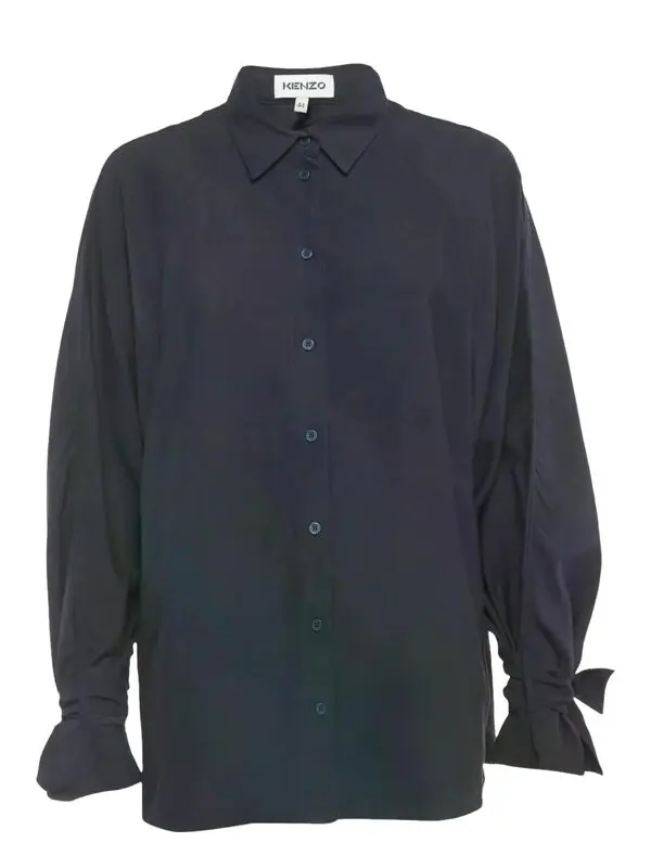 Kenzo Ruffle-sleeve Shirt - Blue