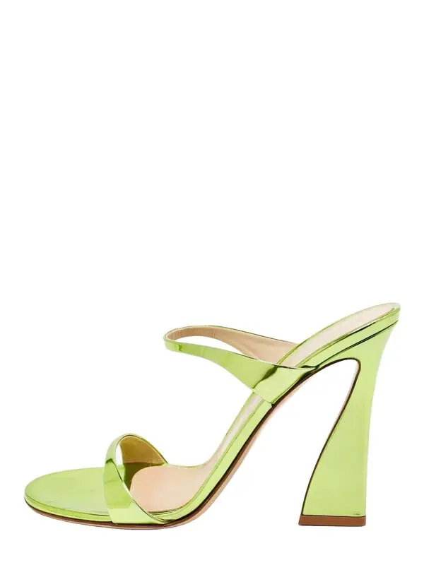GIANVITO ROSSI Aura Leather Sandals - Green