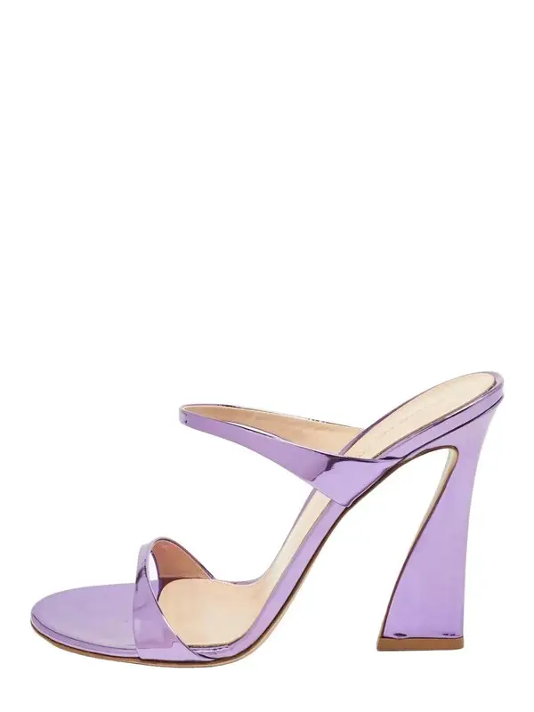GIANVITO ROSSI Aura Leather Sandals - Purple