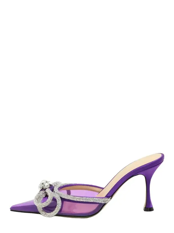Mach & Mach Bow Mules - Purple
