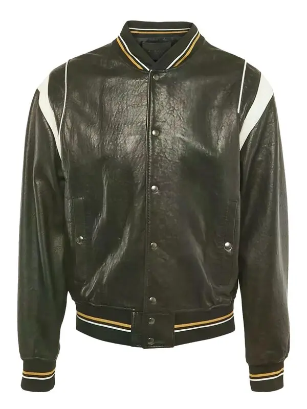 Givenchy 4g-motif Leather Bomber Jacket - Black