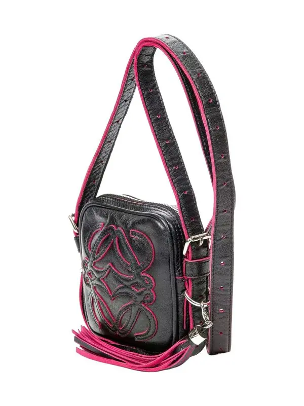 Loewe Anagram Cross Body Bag - Black
