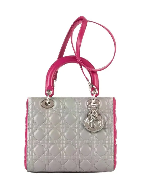 Dior Medium Lady Tote Bag - Grey