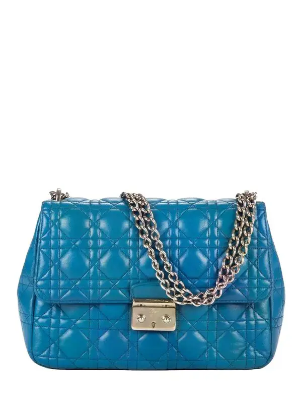Dior Miss Cannage Leather Shoulder Bag - Blue