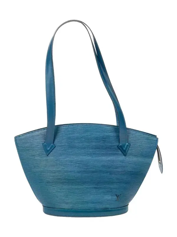LOUIS VUITTON 1996 St-jacques Pm Embossed Shoulder Bag - Blue