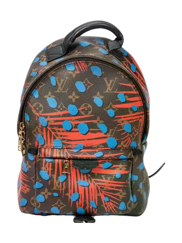 LOUIS VUITTON 2016 Monogram Jungle Dots Palm Springs Backpack - Brown