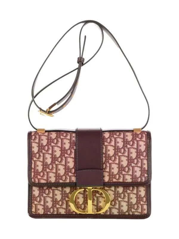 Dior Monogram Shoulder Bag - Red