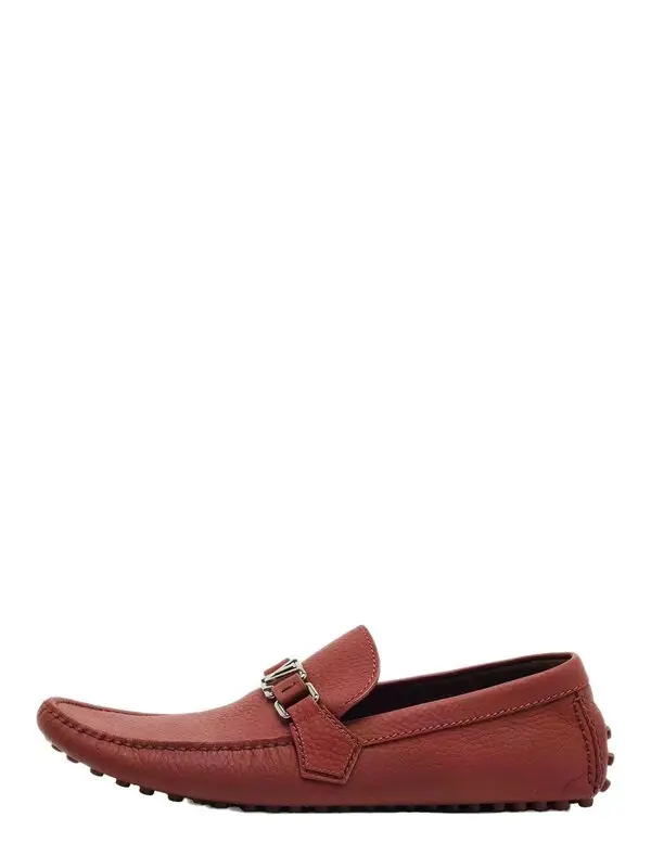 LOUIS VUITTON Hockenheim Leather Loafers - Red
