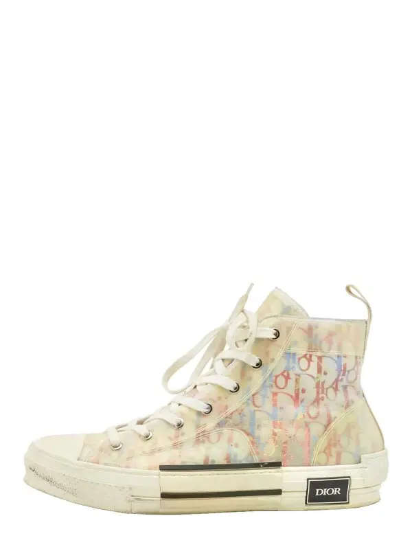 Dior B23 Oblique High-top Sneakers - White