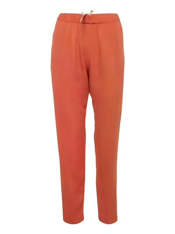 Dries Van Noten Crepe Tailored Trousers - Orange