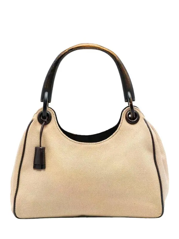 Gucci Canvas Shoulder Bag - Brown