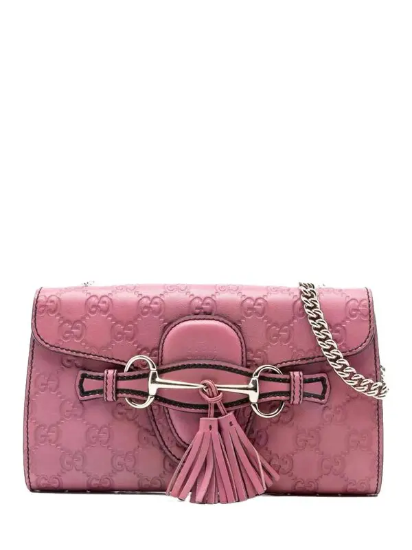 Gucci Small Sissima Emily Crossbody Bag - Pink