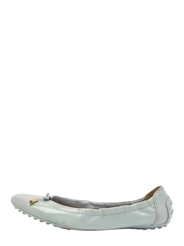 TOD'S Scrunch Ballerina Flats - Grey