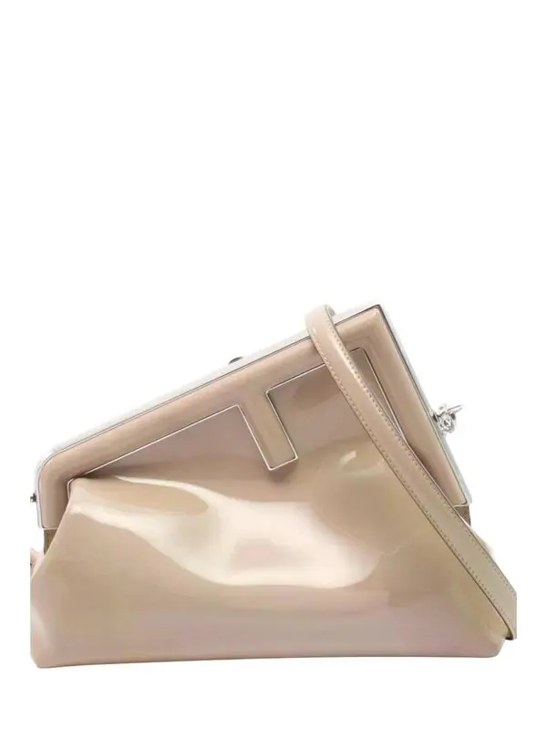 Fendi 2010-2015 Patent First Crossbody Bag - Brown