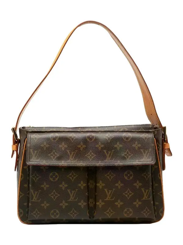 LOUIS VUITTON 2003 Monogram Viva Cite Gm Shoulder Bag - Brown