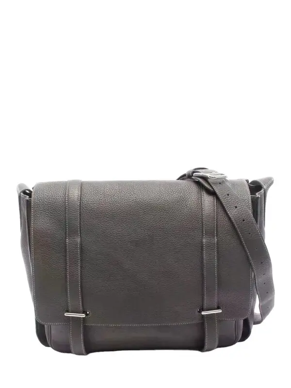 Hermès 2004 Taurillon Clemence Steve Caporal 35 Shoulder Bag - Grey