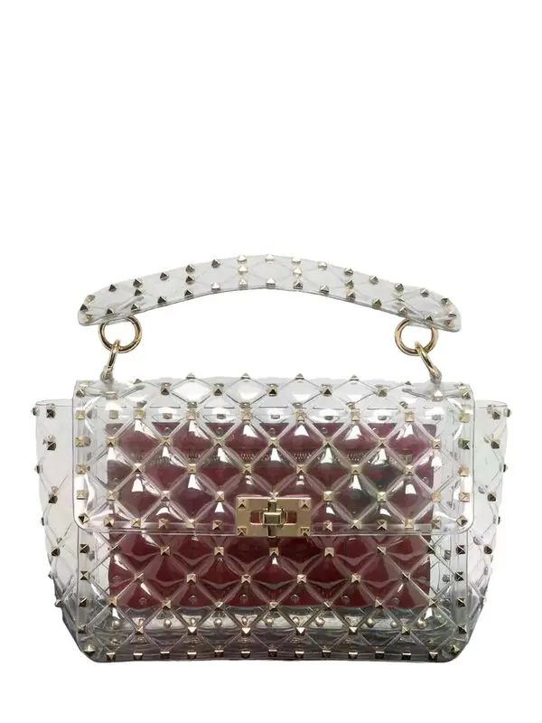 Valentino Garavani Rockstud-detail Handle Bag - White