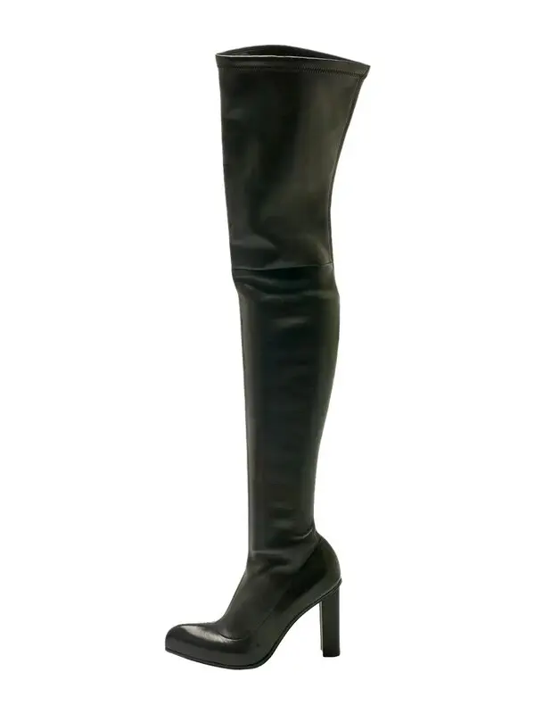 Alexander McQueen Leather Over-the-knee Boots - Black