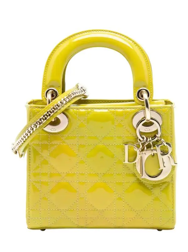 Dior 2021 Mini Lady Satchel - Yellow