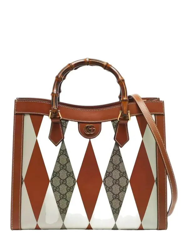 Gucci Diana Bamboo Handle Tote - Brown