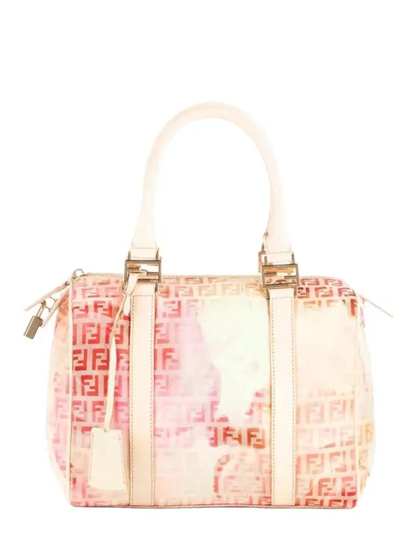 Fendi Floral-print Boston Tote Bag - Neutrals