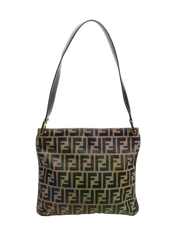 Fendi Ff-pattern Shoulder Bag - Brown