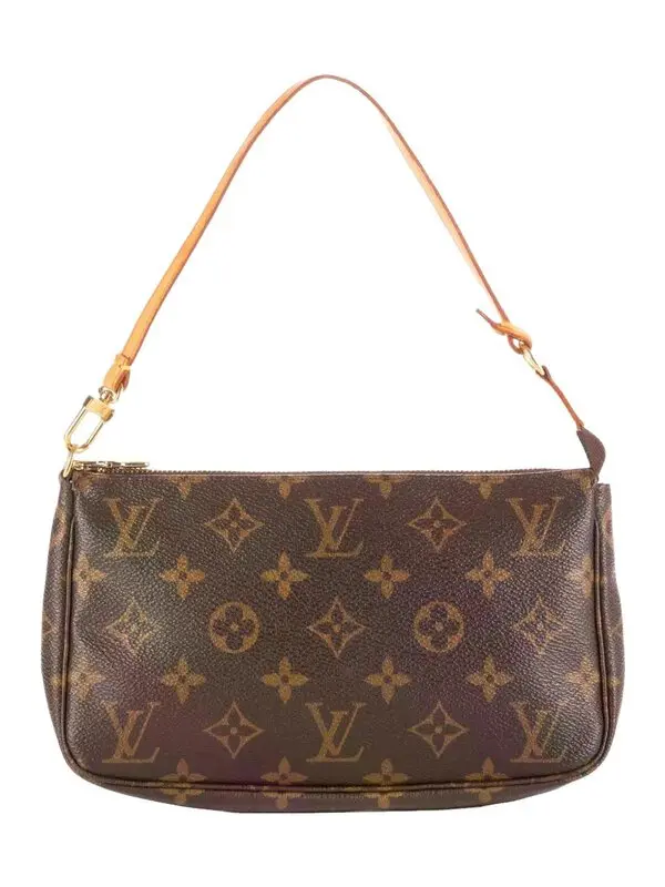 LOUIS VUITTON 2000s Monogram Canvas Shoulder Bag - Brown