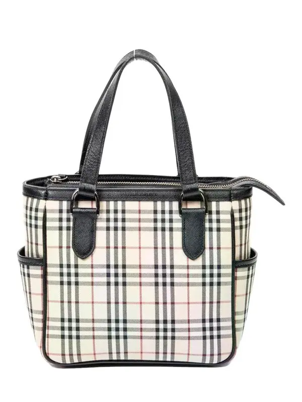 Burberry 2000s Check Top-handle Bag - Neutrals