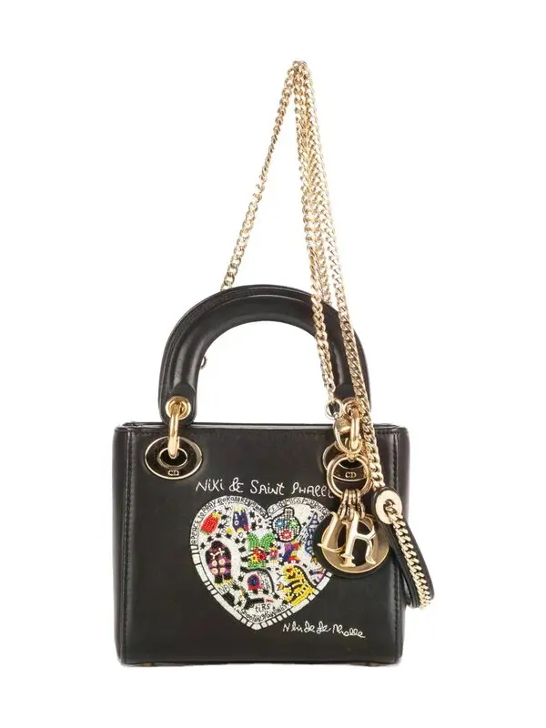 Dior X Niki De Saint Phalle Mini Lady Tote - Black