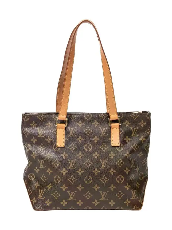 LOUIS VUITTON 2001 Cabas Piano Monogram Tote - Brown
