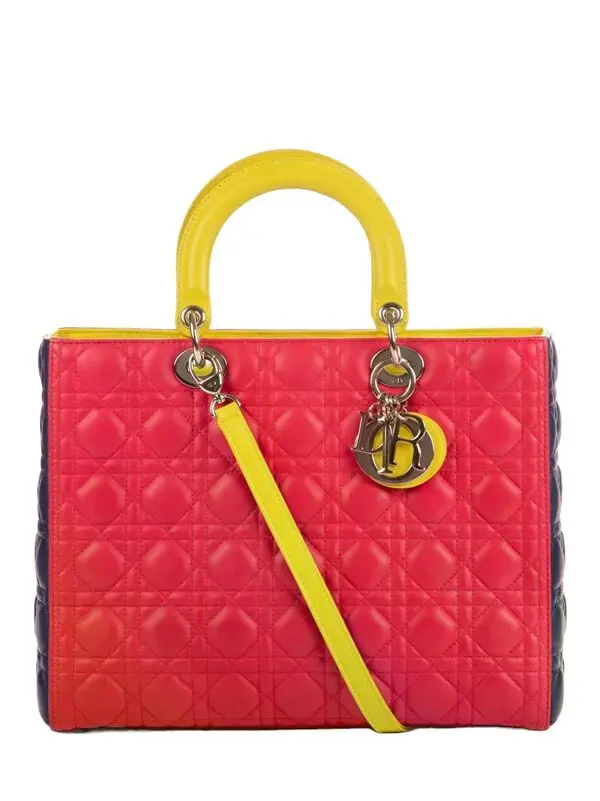 Dior 2010s Quilted Shoulder Bag - Pink