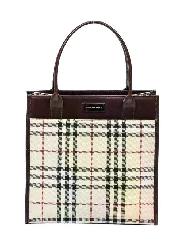 Burberry Nova Check Tote Bag - Neutrals