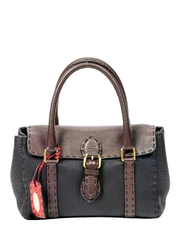 Fendi 2000 Selleria Tote Bag - Black
