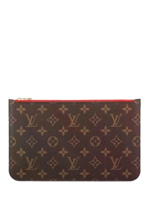 LOUIS VUITTON Monogram Zipped Pouch - Brown