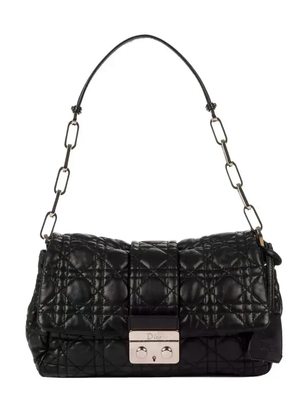 Dior Cannage Shoulder Bag - Black