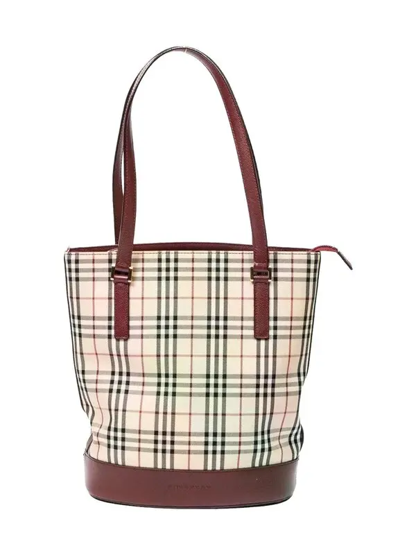 Burberry 1990 House Check Tote - Neutrals