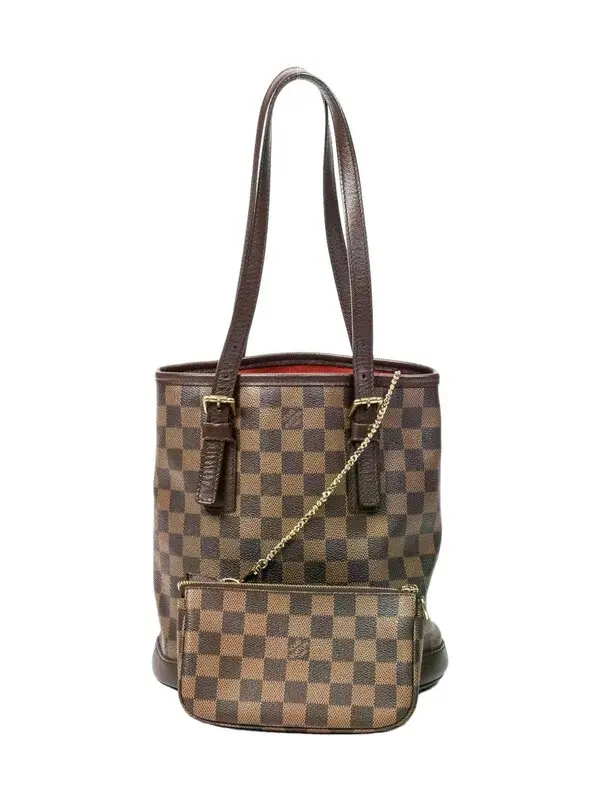 LOUIS VUITTON Damier Ebène Bucket Bag - Brown