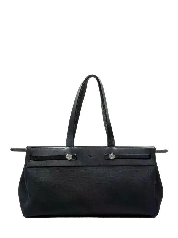 Hermès 2003 Herbag Cabas Mm Shoulder Bag - Black