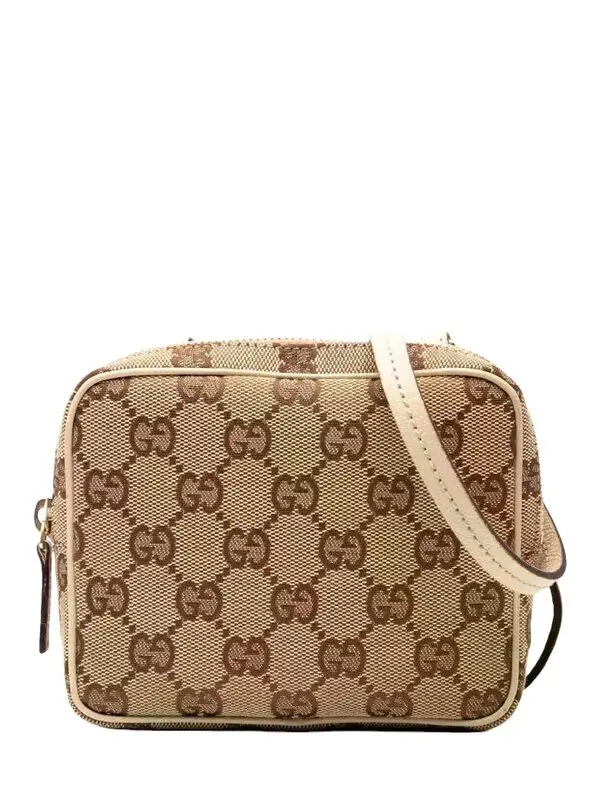 Gucci Gg Canvas Crossbody Bag - Brown
