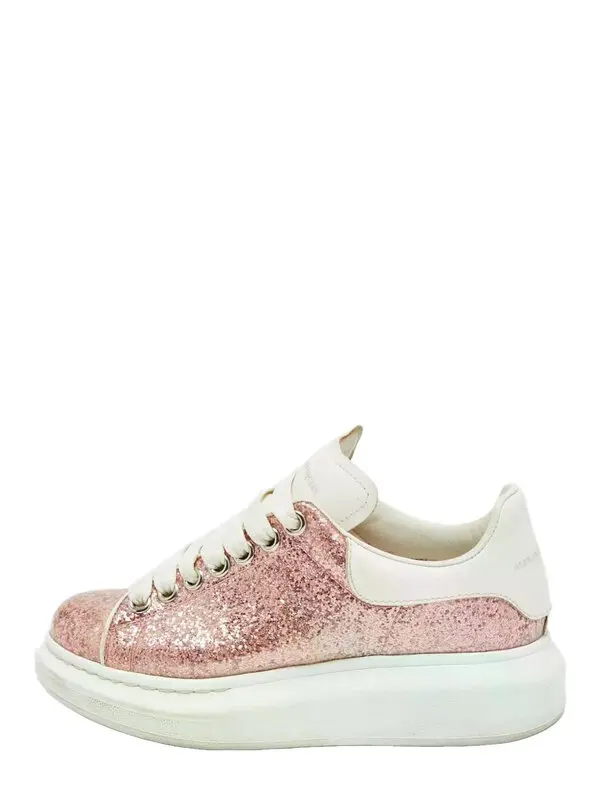 Alexander McQueen Oversized Glittered Sneakers - Pink