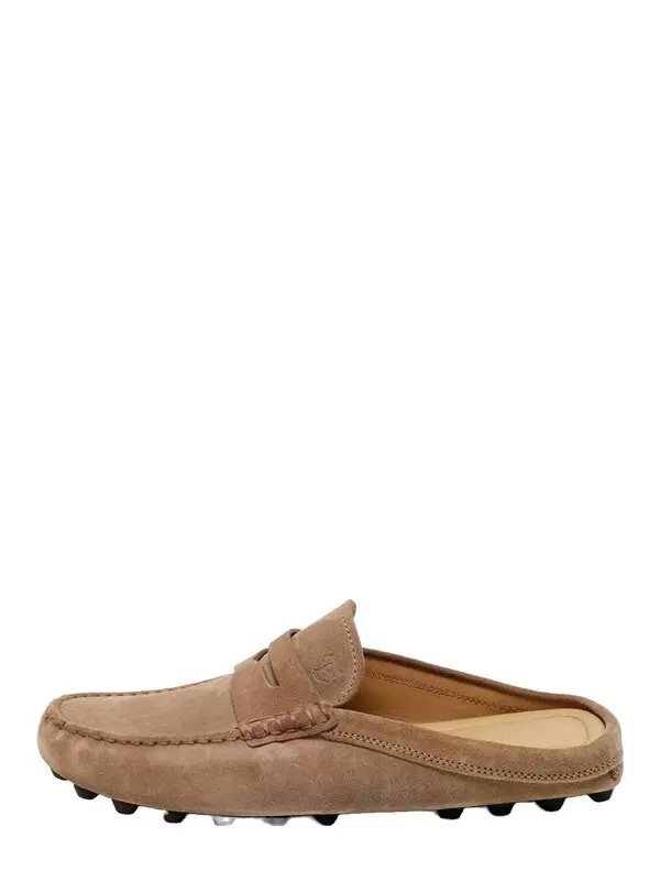 TOD'S Suede Gommini Mules - Brown