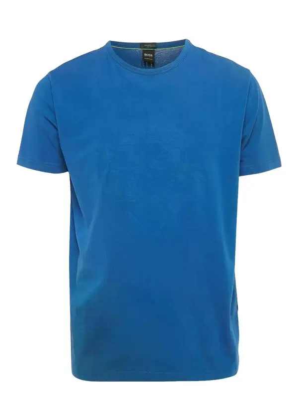 BOSS Logo-emed T-shirt - Blue