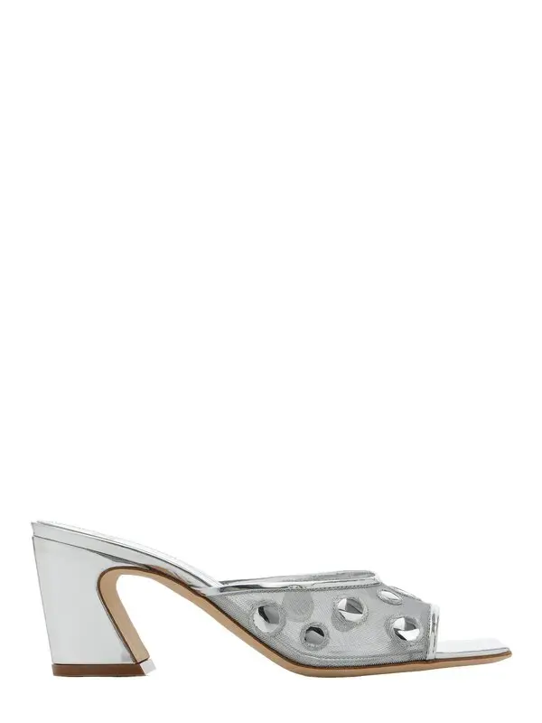 IZIE Chester Mesh Mules - Silver