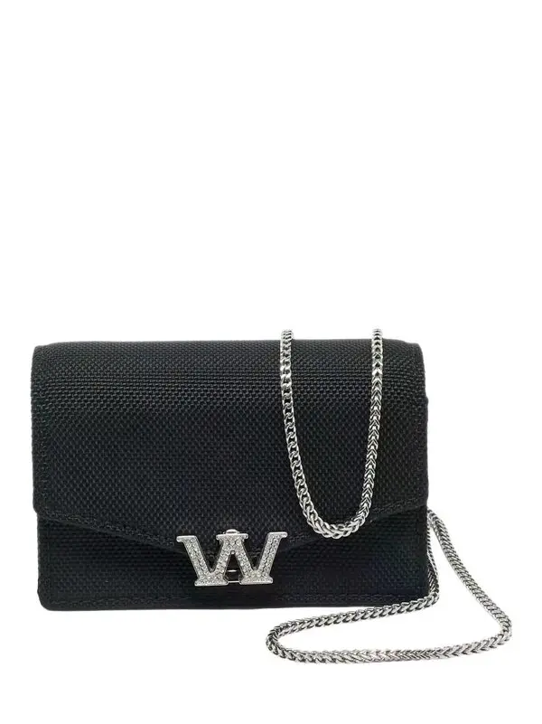 ALEXANDER WANG Mini Legacy Crystal Chain Crossbody Bag - Black