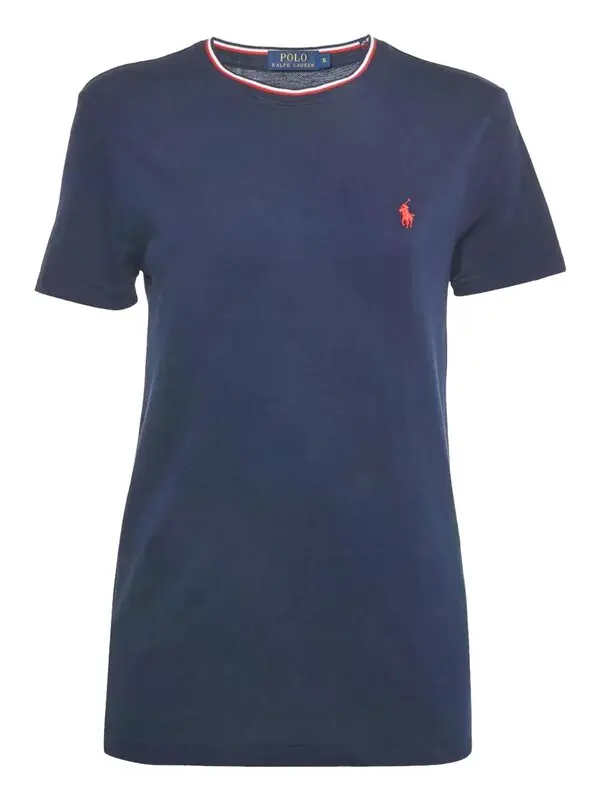 Polo Ralph Lauren Cotton Logo-embroidered T-shirt - Blue